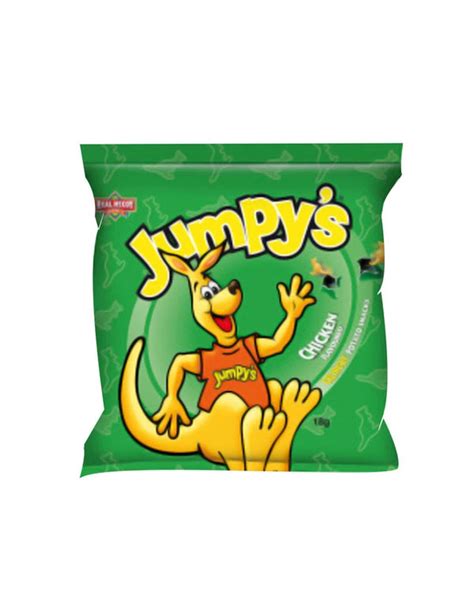 Jumpys Chicken Flavoured Crunchy Potato Snack 18g Dated 410