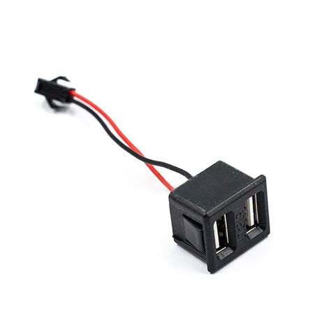 Premium Black Double Layer Usb Female Type C Charging Socket Power Socket With Walmart Com