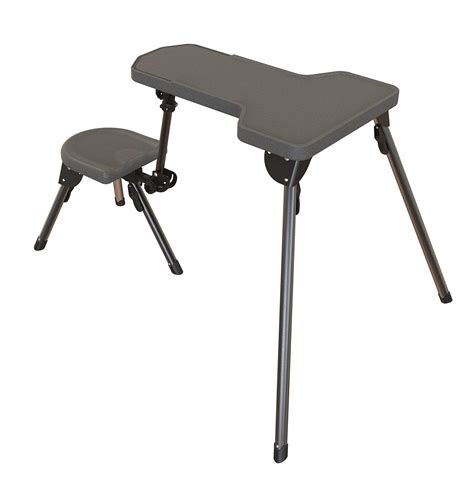 Caldwell Stable Table Lite With Weatherproof Tabletop Ambidextrous Seat