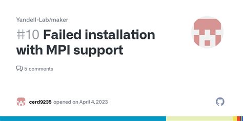 Failed Installation With Mpi Support · Issue 10 · Yandell Labmaker