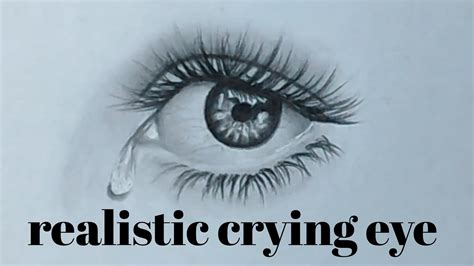 How To Draw Realistic Crying Eye Step By Step For Beginners Youtube
