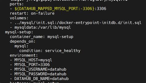 setting up mysql and kafka clusters in datahub with docker compose