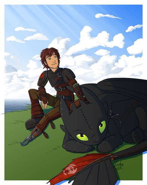 Httyd 2 Hiccup And Toothless By Eyoha On Deviantart