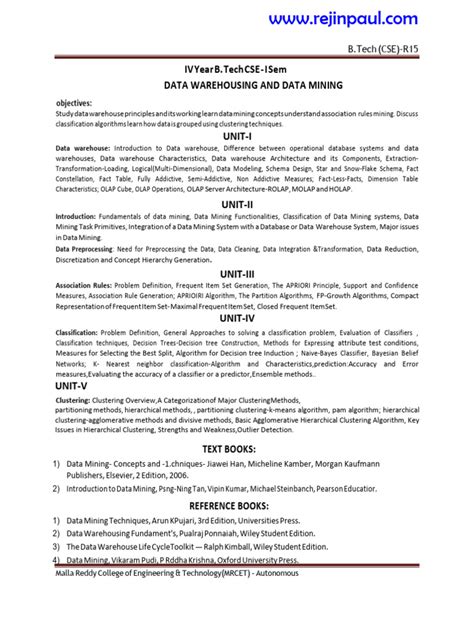 Data Warehousinganddata Mining Pdf