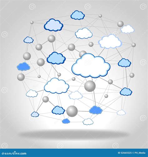 cloud computing concept stock illustration illustration of connecion