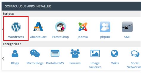 Wordpress One Click Installation Via Softaculous Wordpress Tutorials