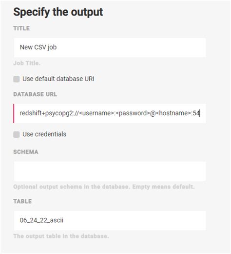 Amazon Redshift — Zuar Runner