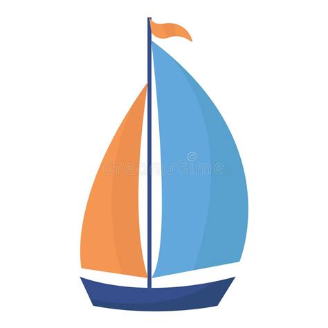 An Illustration Of A Cute Sail Boat Stock Illustration Illustration