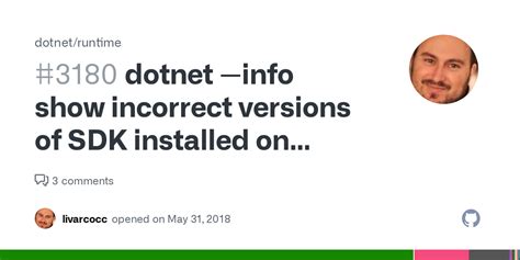 Dotnet Info Show Incorrect Versions Of Sdk Installed On Windows