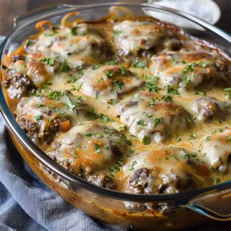 Amish Hamburger Steak Bake Recipe Hamburger Steak Beef Casserole