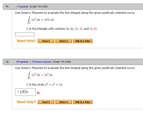 solved use green s theorem to evaluate the line integral