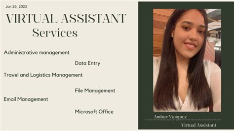 Be Your Virtual Assistant Specialized In Business Management By Ambar