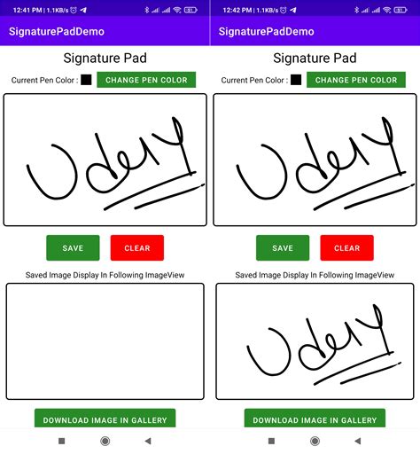 How To Create Signature Pad With Signatureview In Android