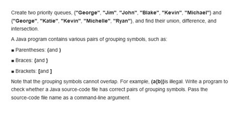 Solved Create Two Priority Queues George Jim John