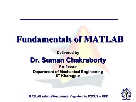 Matlab Fundamentals Of Matlab 1 Ppt