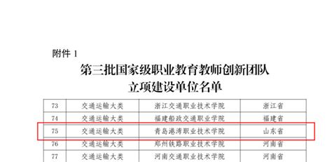青岛港湾职业技术学院成功入选国家级职业教育教师创新团队凤凰网山东凤凰网