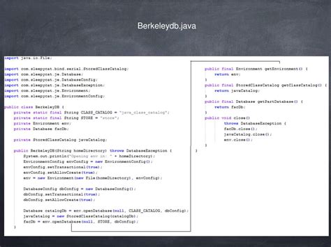 Ppt Nosql Databases Oracle Berkeley Db Powerpoint Presentation