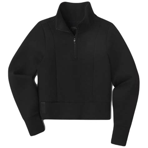 Unrl Womens Black Luxbreak Half Zip Pullover