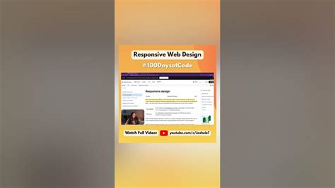 Responsive Web Design Clip 100daysofcode Responsivedesign Css