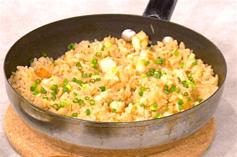 【きょうの料理】和風ピラフのレシピ 杵島直美さん20cmフライパン料理の作り方（2022年11月7日） レシピ レシピ 食べ物の