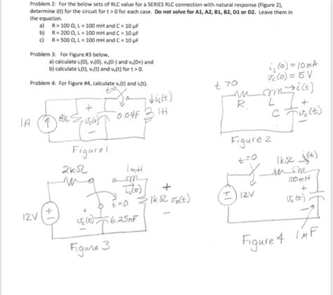 Solved Problem For The Below Sets Of RLC Value For A Chegg