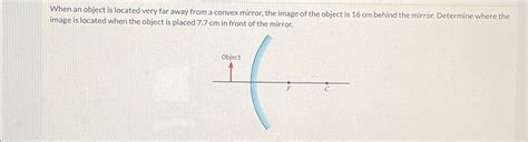 Solved When An Object Is Located Very Far Away From A Convex