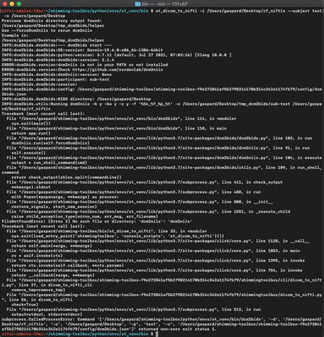 Dcm2bids Not Recognized When Using Stdicomtonifti Outside The Venv · Issue 343 · Shimming