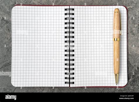 Blank Notepad With A Pen Stock Photo Alamy