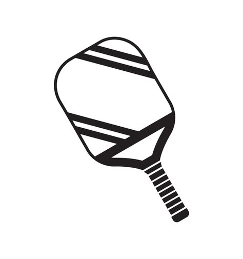 Pickleball Vektor Pickleball Symbol Pickleball Paddel Tennispaddel