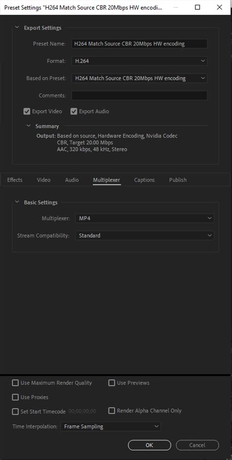 Solved Solved Cant Add Metadata To Mp4 Exports From Pre Adobe