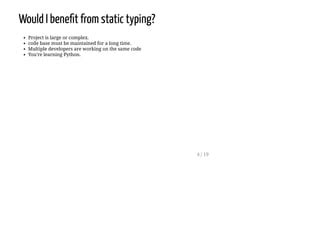 Static Type Checking In Python Pdf Programming Languages Computing