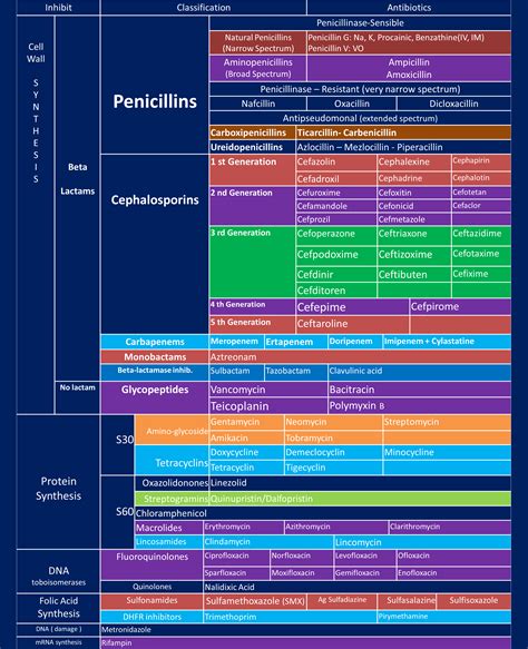 Antibiotics Coverage Chart Pe Antibiotics Coverage Chart Pe