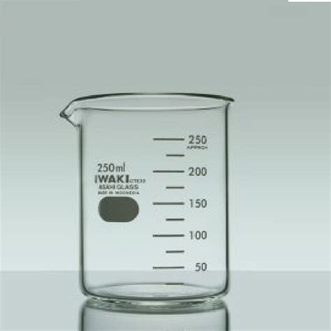 Jual Beaker Glass 250 Ml Iwaki Gelas Kimia Gelas Piala Beker Low Form Shopee Indonesia