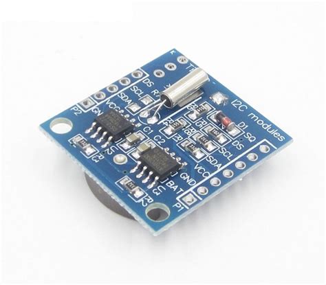 Buy Real Time Clock DS1307 RTC I2C Module AT24C32 With Battery Online At Robu In