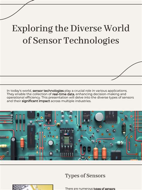 Exploring The Diverse World Of Sensor Technologies Pdf Technology And Engineering