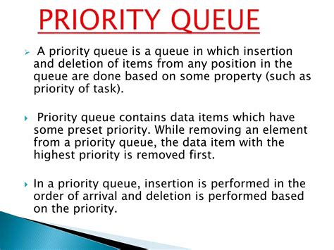 Priority Queue In Data Structure Pptx Operating Systems Computer