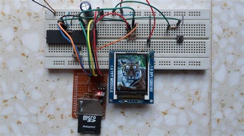 bitmap display from sd card on st7735 tft using pic18f4550 youtube