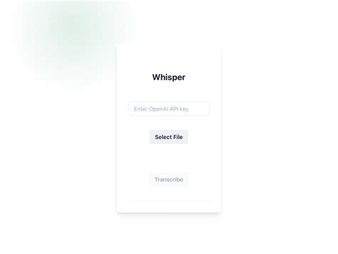 GitHub Romanpeters Whisper Api Ui Web App For Audio Transcription Using OpenAI S Whisper API