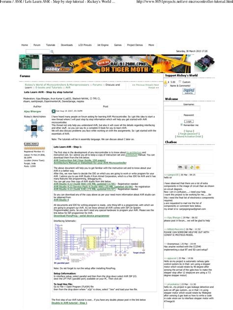 lets learn avr step by step tutorial pdf random access memory electronic design