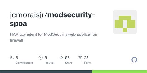 GitHub Jcmoraisjr Modsecurity Spoa HAProxy Agent For ModSecurity Web