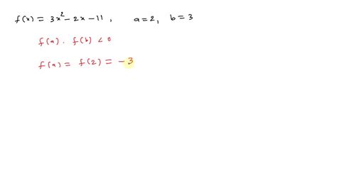 Solved Using The Intermediate Value Theorem Determine If Possible Whether The Function F Has