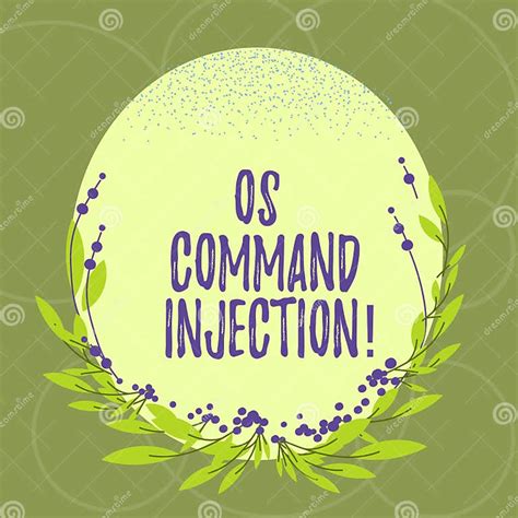Text Sign Showing Os Comanalysisd Injection Conceptual Photo Attack