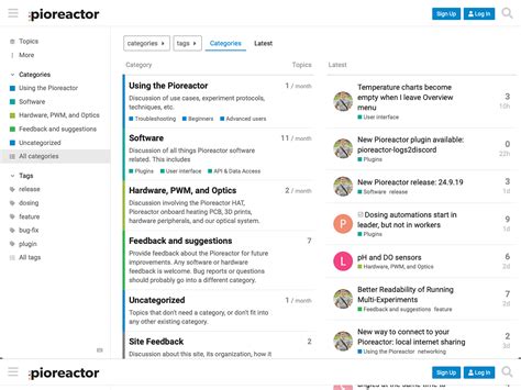 Pioreactor Forum Discover Discourse Discover