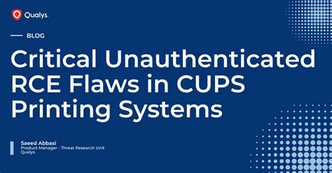 Cups Rce Vulnerabilities Patch Critical Flaws Qualys