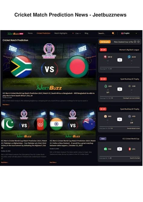 Ppt Cricket Match Prediction News By Jeetbuzznews Powerpoint Presentation Id 12599161