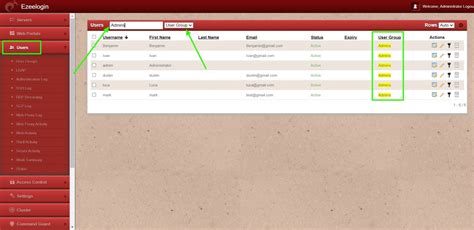 view users in a specific user group