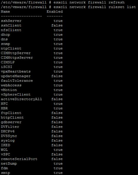 Tips Create A Custom Firewall Rules In Vmware Esxi