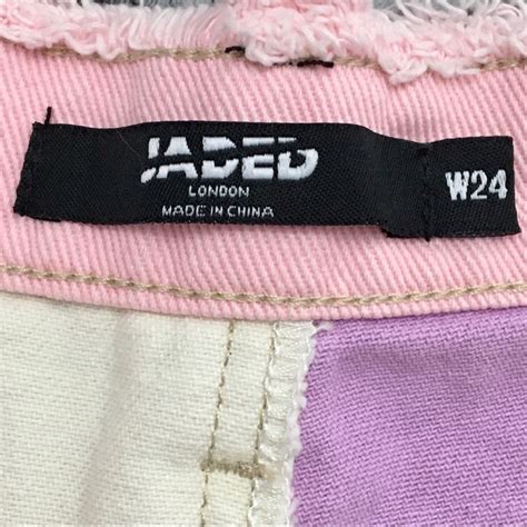 Jaded London Hot Pant Cut Off Jean Shorts In Purple P Gem