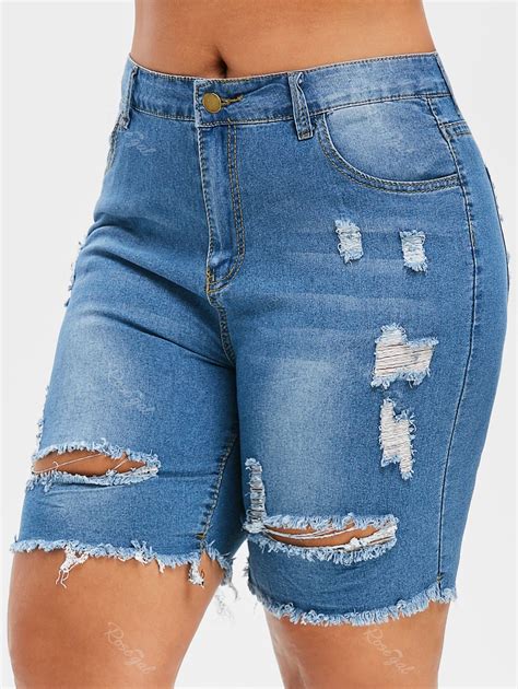 Denim Shorts For Plus Size