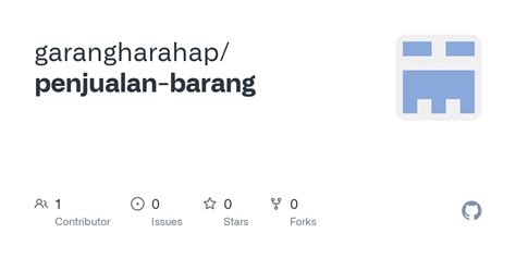 Github Garangharahappenjualan Barang